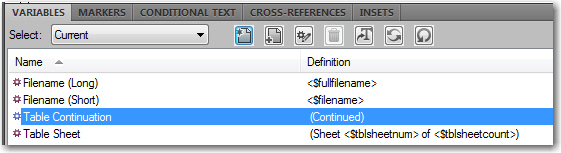 Adobe FrameMaker: The Table Continuation Variable – Rocky Mountain Training